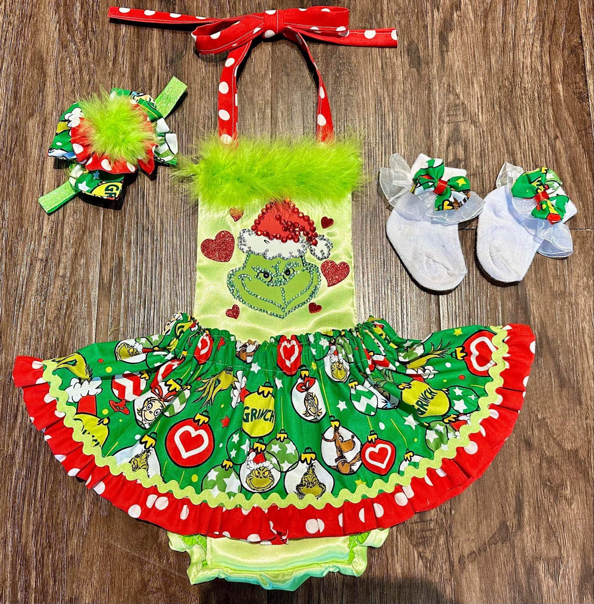 RM-3/6 months Tiny Grinch OOC – Mallie's Closet